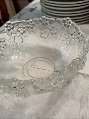 Dining | Matching Crystal Cake Platter Crystal Fruit Bowl And 4 ...